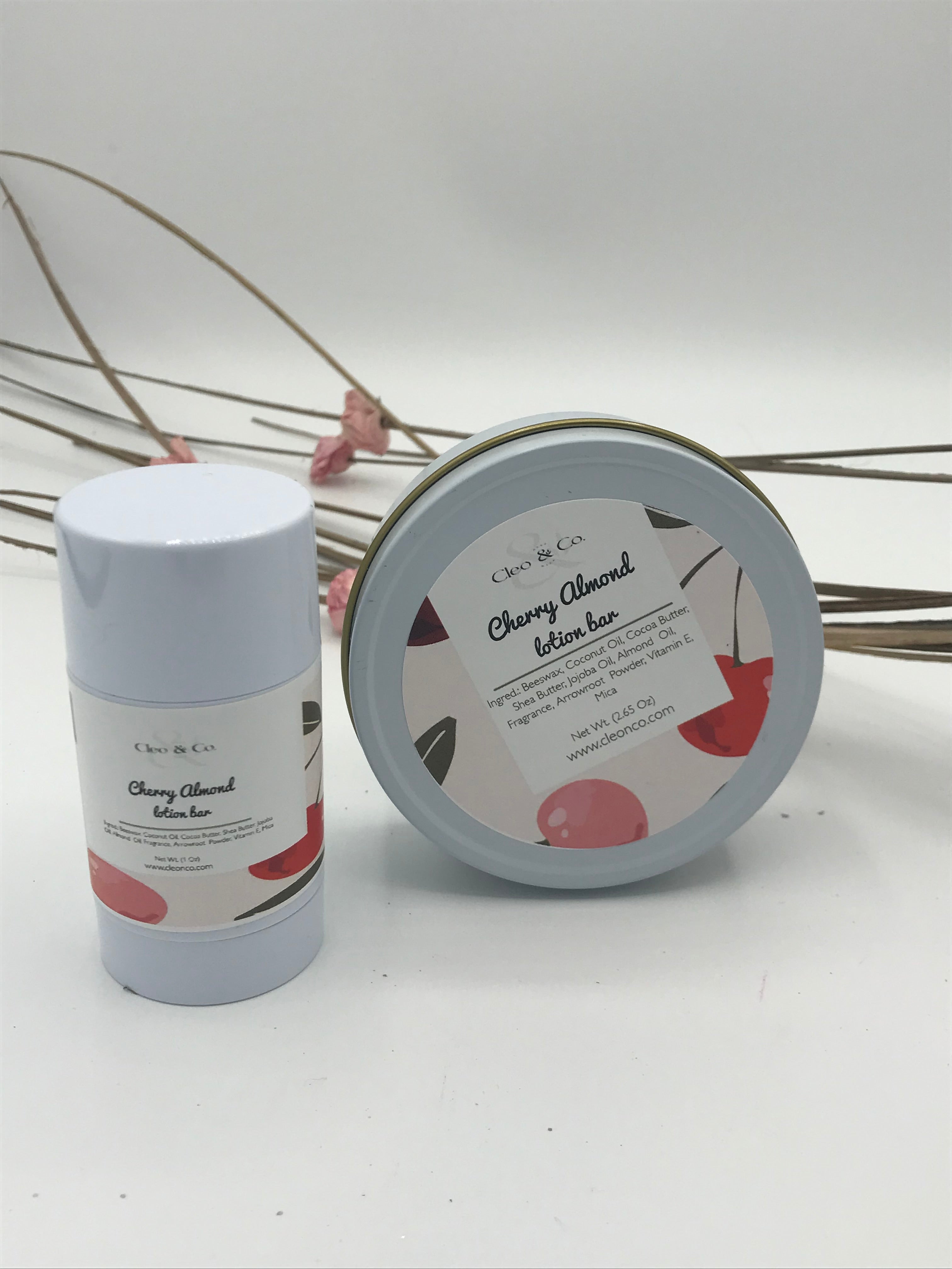 Cherry Almond Lotion Bar – Cleo n Co